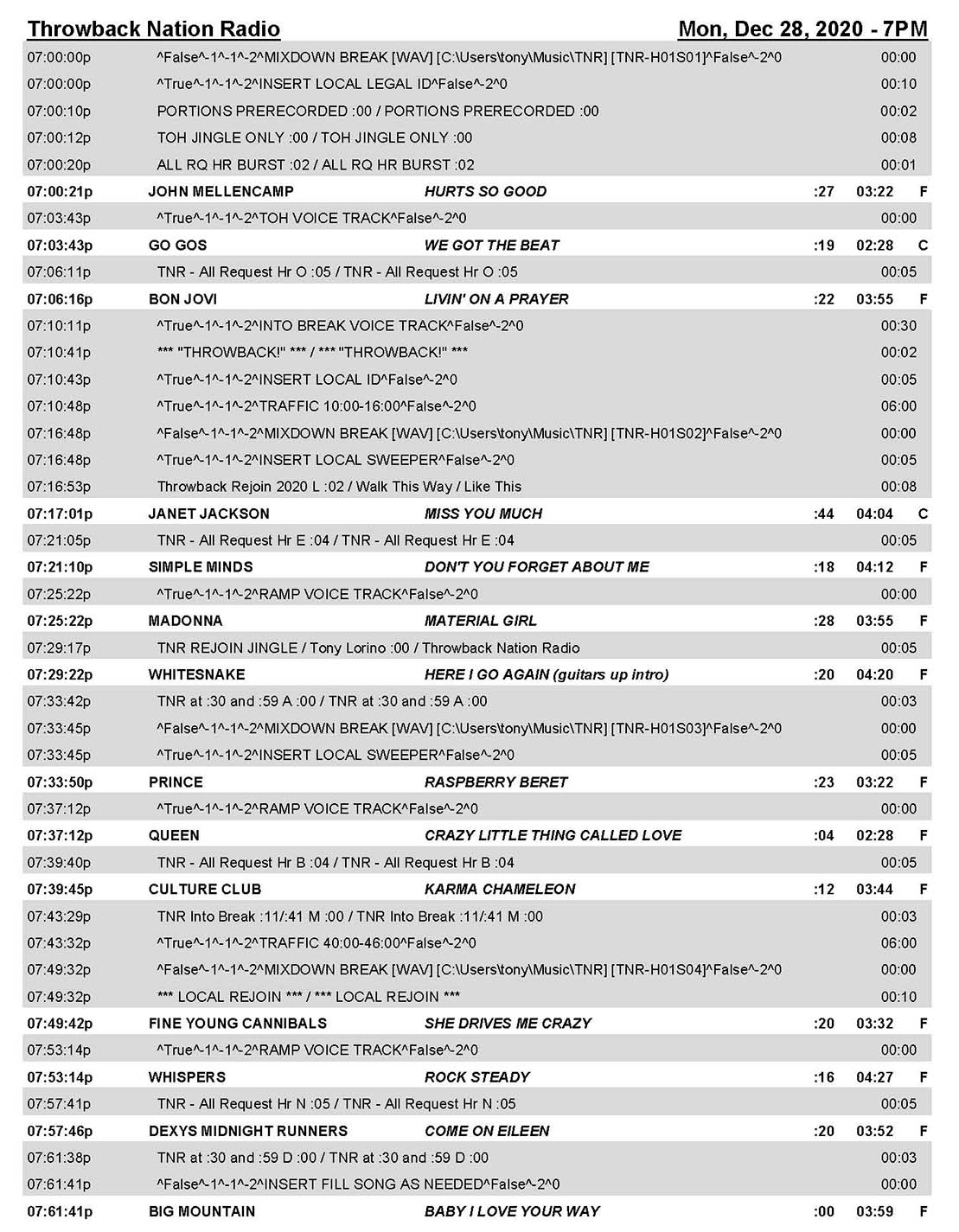 Demo - Throwback Nation Radio