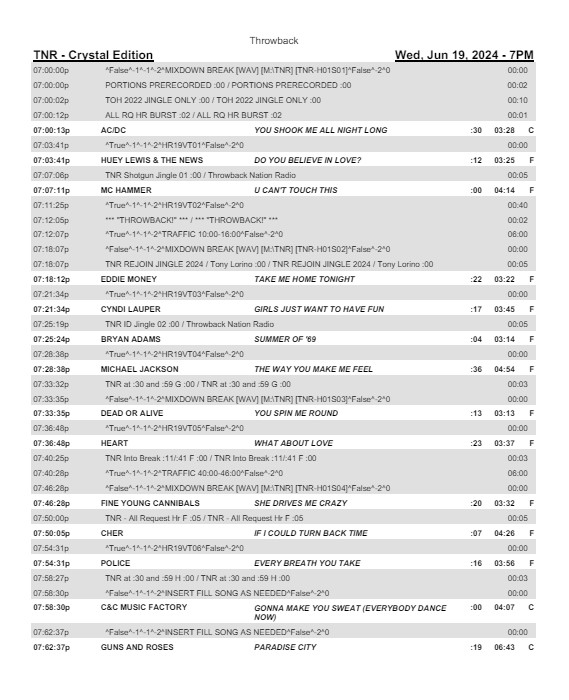 Demo - Throwback Nation Radio